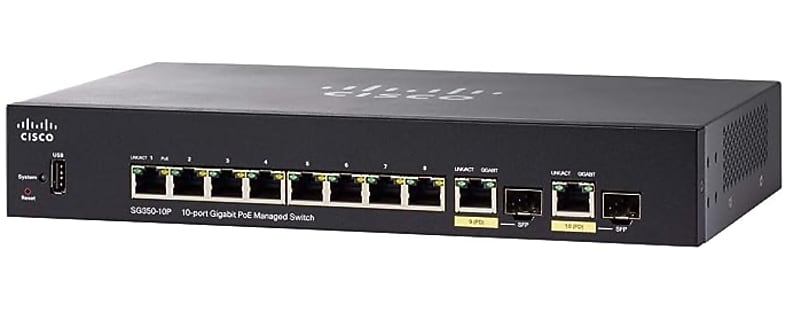 Cisco SG-350-10P switch for Ravenna AES67 network (Merging) | Reverb