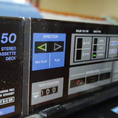 Aiwa AD-R450-C cassette deck - for parts - won't engage in | Reverb