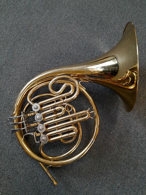 Merano F Key 4 Rotary Valve French Horn - Gold | Reverb