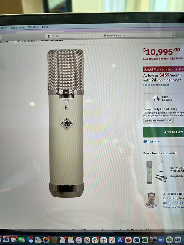 Telefunken ELA M 251E Large-diaphragm Tube Condenser | Reverb