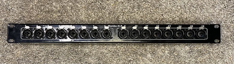 Mamba 16 XLR Combo to 16 XLR Male Patch Bay | Reverb