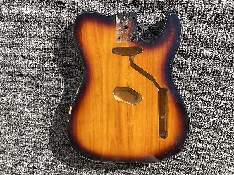 Sunburst Finish Guitar Telecaster Tele Style Body | Reverb Canada