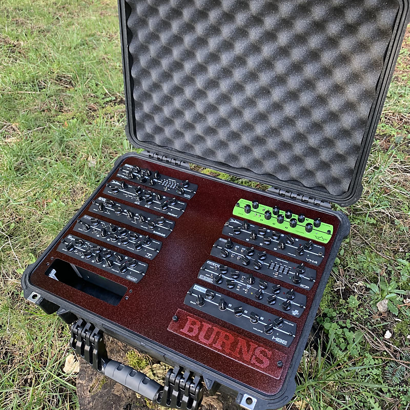 Burns Omega Model 12 Slot Case, Cosmic Midnight Red, for | Reverb