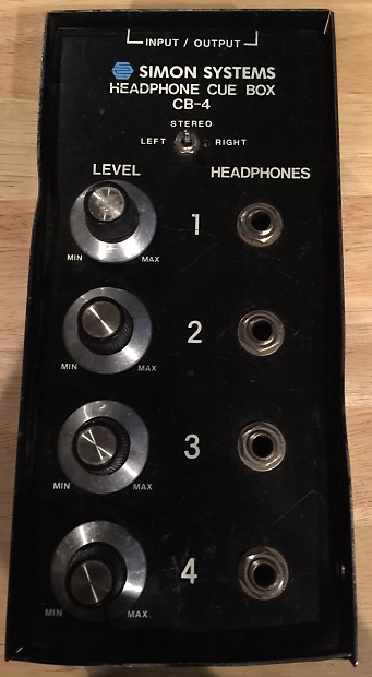 Simon Systems CB4 4-Ch Headphone Cue Box | Reverb Australia
