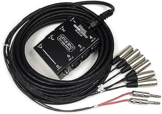 Hosa SH-6X2-30 30 Foot Pro-Conex Little Bro Sub Snake, Hosa 6 | Reverb