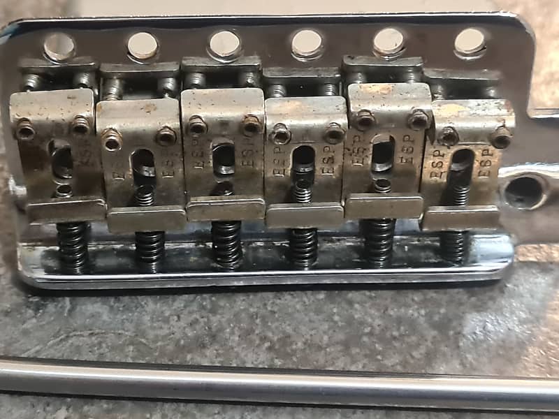 Original 1980s Fujigen MIJ ESP Stratocaster tremolo bridge - | Reverb