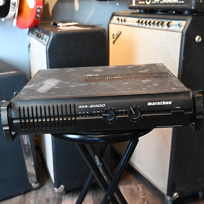 (9163) Marathon MA-2000 2-Channel Pro Series Power Amplifier | Reverb
