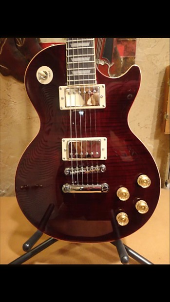 Epiphone By Gibson 1960 Tribute Plus 2013 Burgundy Flame Top | Reverb