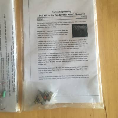 Torres Fender Champ 12 New Old Stock mod kits 1990's | Reverb