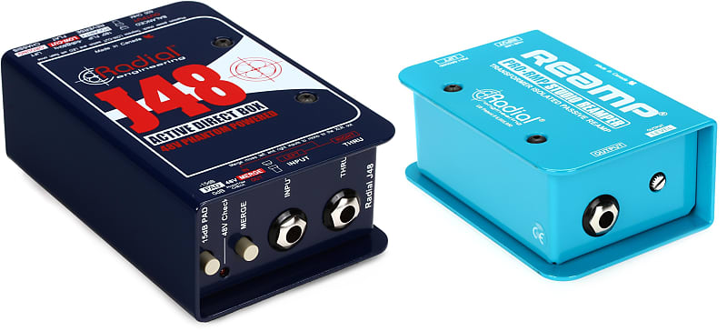 Radial J48 1-channel Active 48v Direct Box Bundle with Radial | Reverb