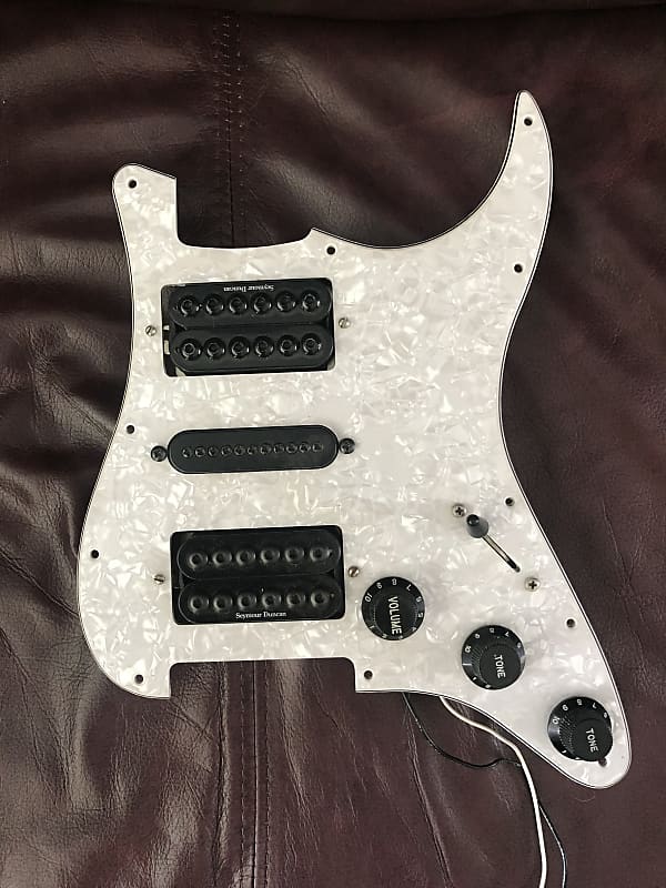 Seymour Duncan Invader Loaded pick guard HSH | Reverb