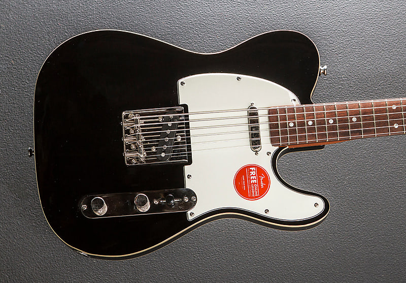 Fender Classic Vibe Baritone Custom Telecaster - Black | Reverb