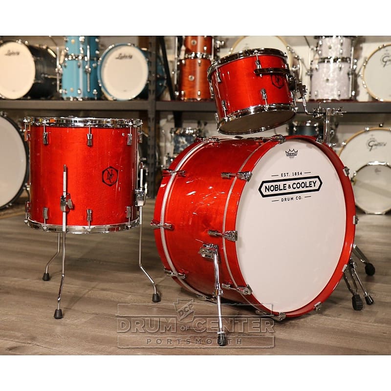 Noble & Cooley Horizon 3pc Drum Set Cherry Stain Gloss | Reverb