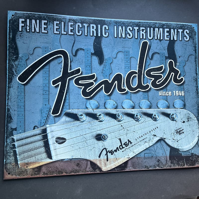 2010’s Fender HEADSTOCK Sign (DEALER) | Reverb