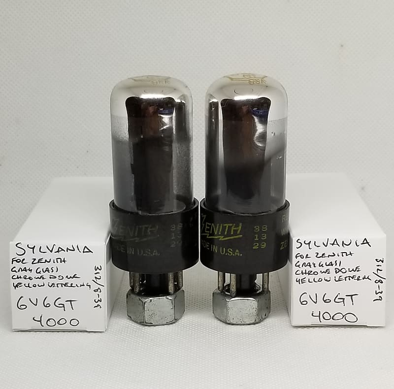 Sylvania 6V6GT Perfectly Matched Pair NOS 6V6 | Reverb