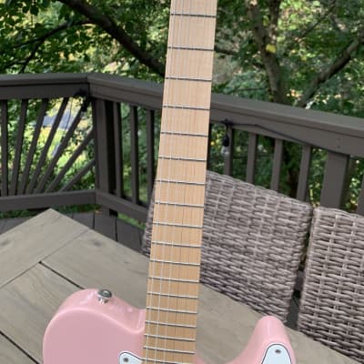 Warmoth Shell Pink Hybrid Tele 2021 with 3 Lollartron pickups | Reverb