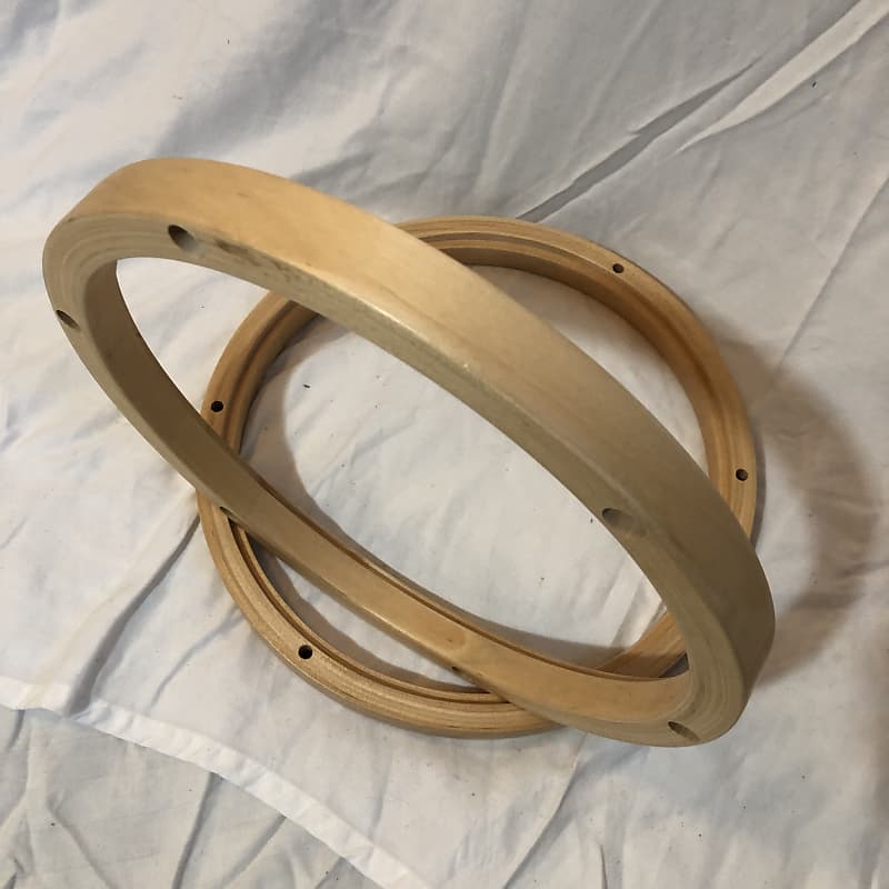 Unknown 10” 6-lug Wooden Drum Hoops PAIR 2000s-present - | Reverb