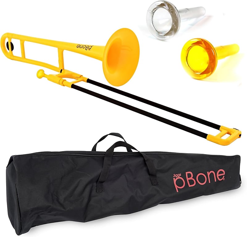 pBone Plastic Trombone Yellow | Reverb