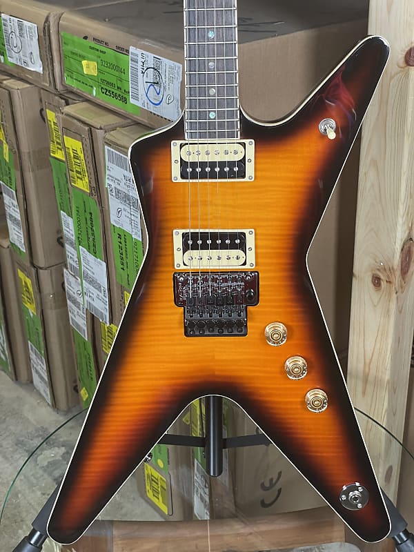 Dean ML 79 Floyd Flame Top - Trans Brazilia #00088 | Reverb