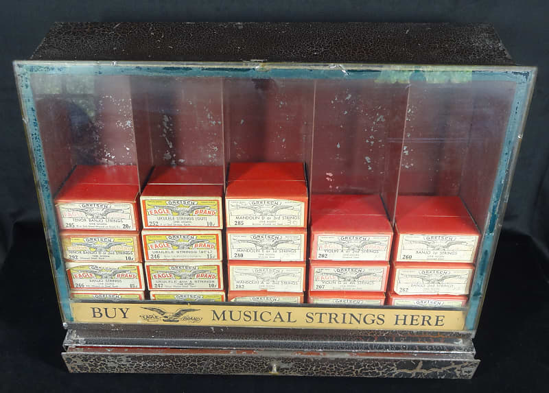 1930's Vintage Eagle String Store Display - Gretsch, Gibson, | Reverb