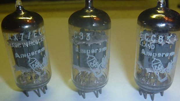 (3) Minty Amperex Bugle Boy Tubes 12AX7/ECC83/7025 | Reverb