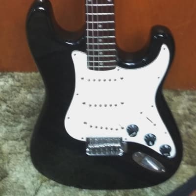 Epiphone S210 1996-98 Black Batwing Headstock Stratocaster | Reverb