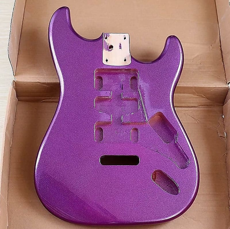 Metallic Purple Strat Stratocaster Style Guitar Solid Body | Reverb