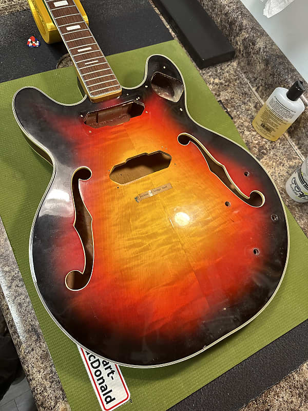 Teisco 12 String Hollow Body 60’s Husk, Body & Neck | Reverb