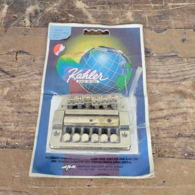 1980's Kahler 2330-BR Flyer Tremolo Narrow - Brass New Old | Reverb