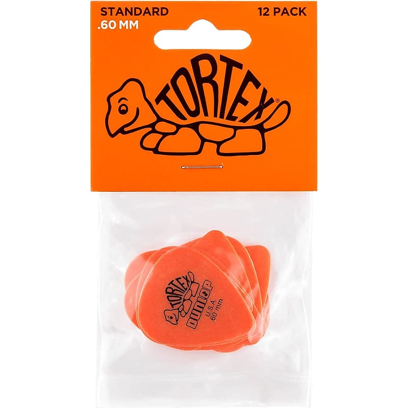 Standard .60Mm Orange Guitar Pick 12 Pack | Reverb