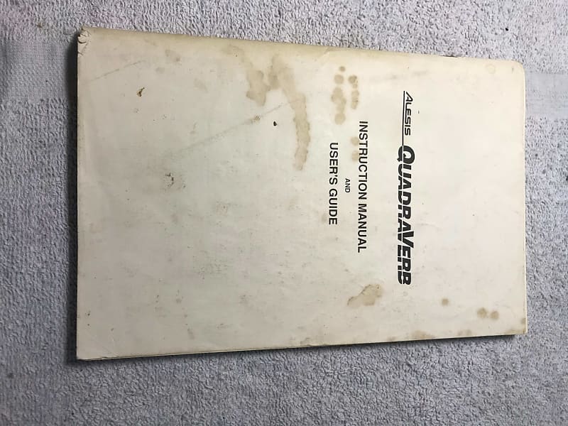 Alesis Quadraverb original manual | Reverb