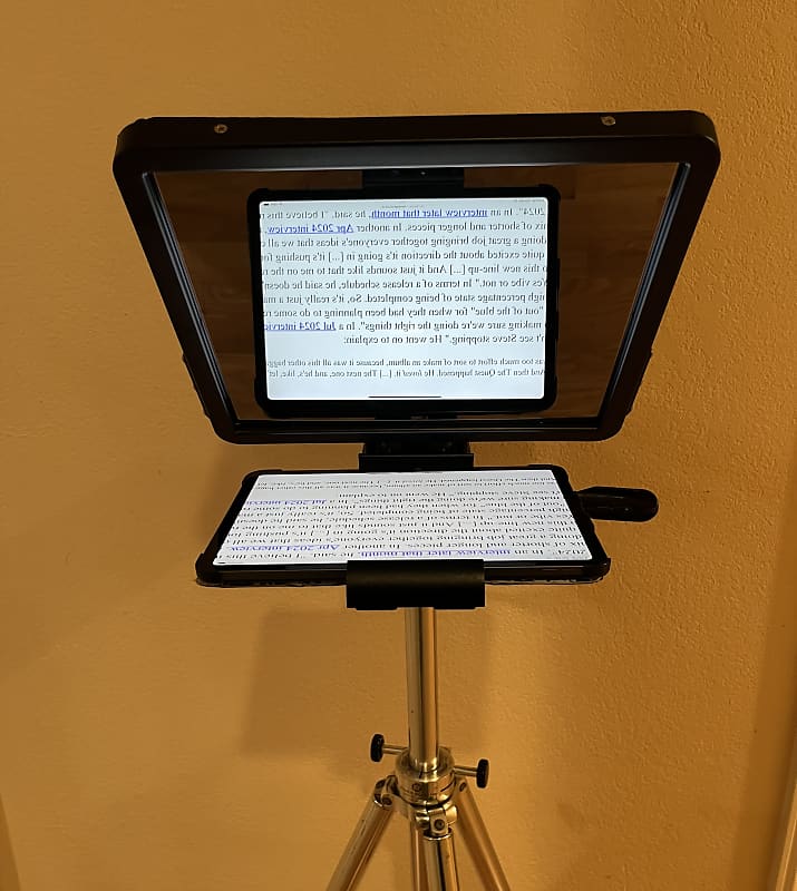 ILOKNZI 16 inch Large Aluminum Teleprompter 2022 - Black | Reverb