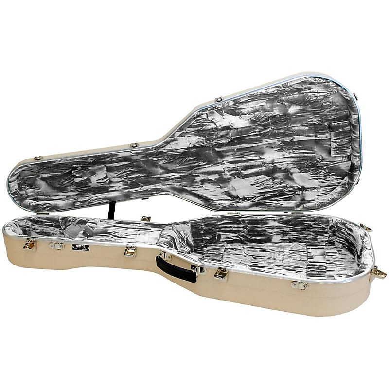 Hiscox Cases Classical Guitar Case/Small Ivory Shell/Silver | Reverb