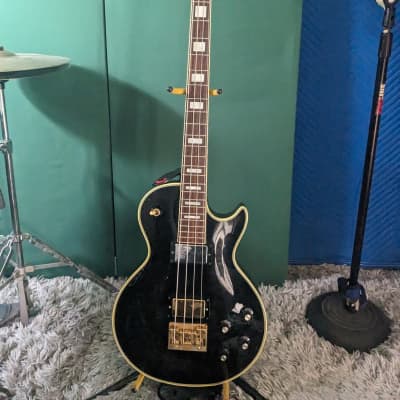 Greco EGB Les Paul Custom single cut EB-0 bass 1990 -black | Reverb