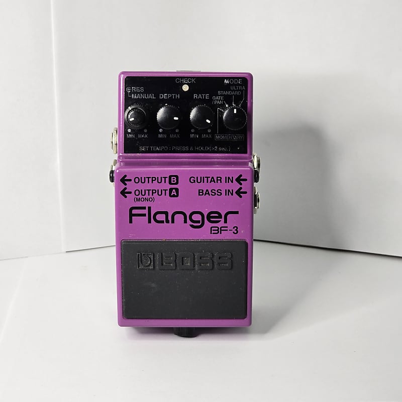 Boss BF-3 Flanger (Dark Gray Label) 2001 - Present - Purple | Reverb