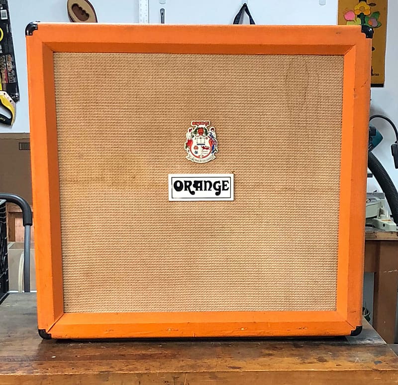 Vintage 1975 Orange 4x12" cabinet - Celestion loaded | Reverb
