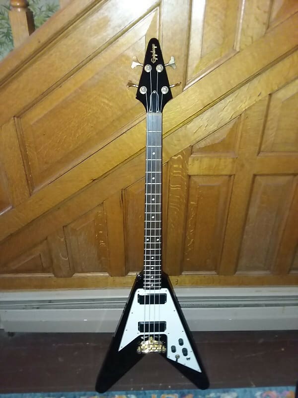 Epiphone Custom Shop Limited Edition Flying V Bass Guitar | Reverb
