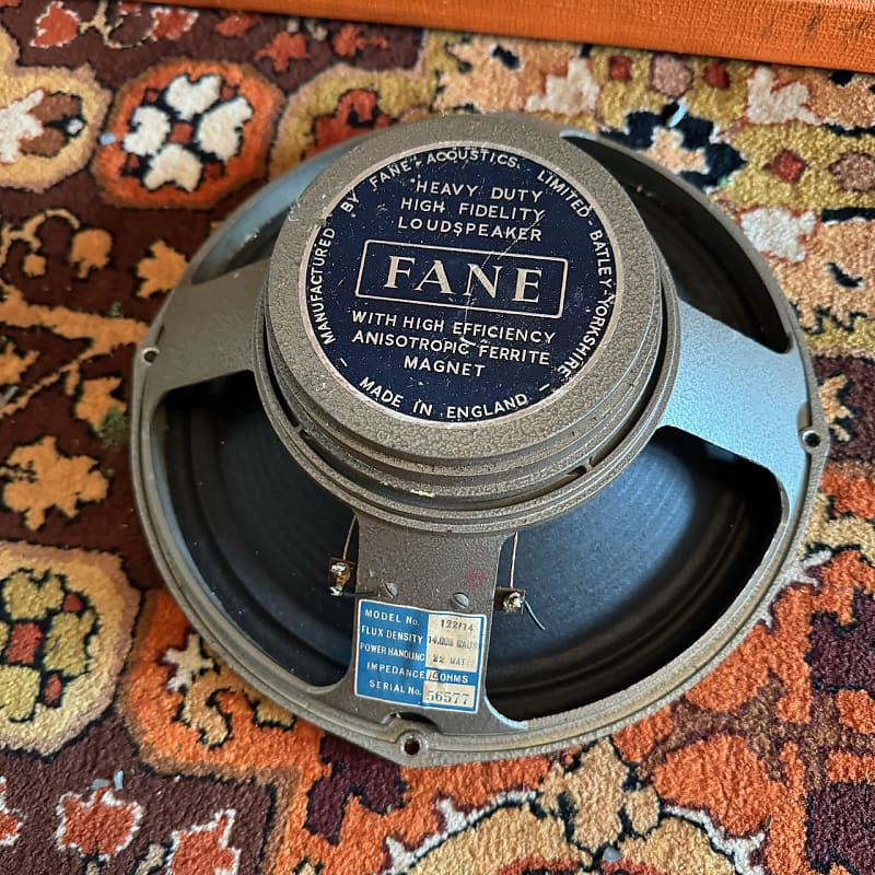 Vintage 1970s Fane 122/14 22w 15ohm 12" Pulsonic Cone | Reverb UK