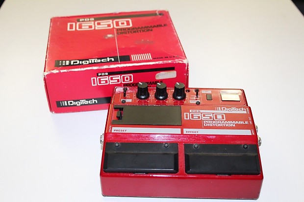 RARE w/box DOD Digitech PDS-1650 Programable Distortion Pedal | Reverb