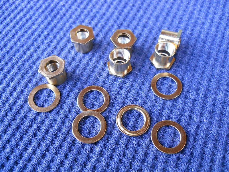 SET of 6 Threaded (interior) Tuner Bushings w/ washers - | Reverb
