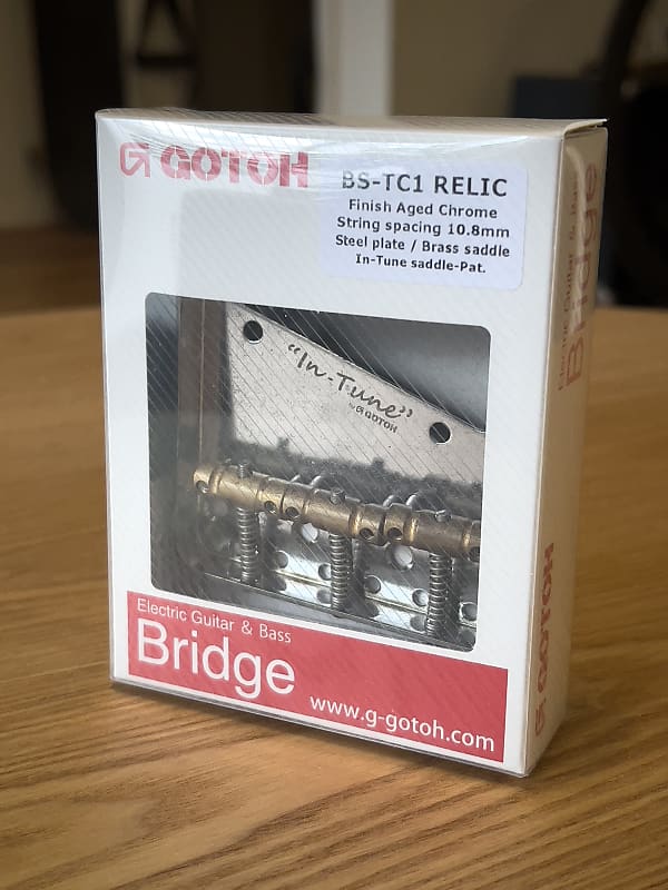 NEW Gotoh BS-TC1 Tele Bridge 2023 - Relic Chrome | Reverb