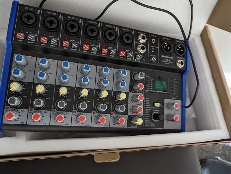 Citronic CSD-8 Compact Mixer with BT receiver and DSP Effects | Reverb Citronic CSD-8 Compact Mixer with BT receiver and DSP Effects | Reverb