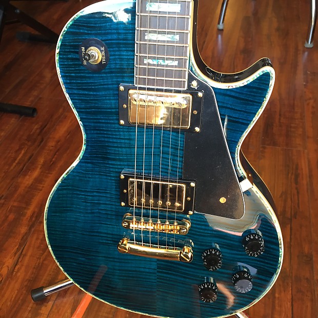 Wolf WLP 750T 2017 Transparent Blue Electric Guitar | Reverb