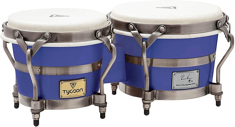 Tycoon Robert Vilera Signature Bongos - Blue - TSFE-RVSS BC | Reverb