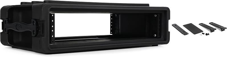 SKB 1SKB-R2S Roto-Molded Shallow Rack Case Bundle with | Reverb
