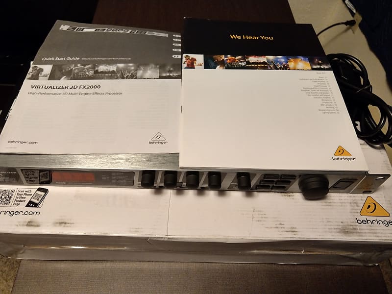 Behringer Virtualizer 3D FX2000 Multi-Engine FX Processor | Reverb