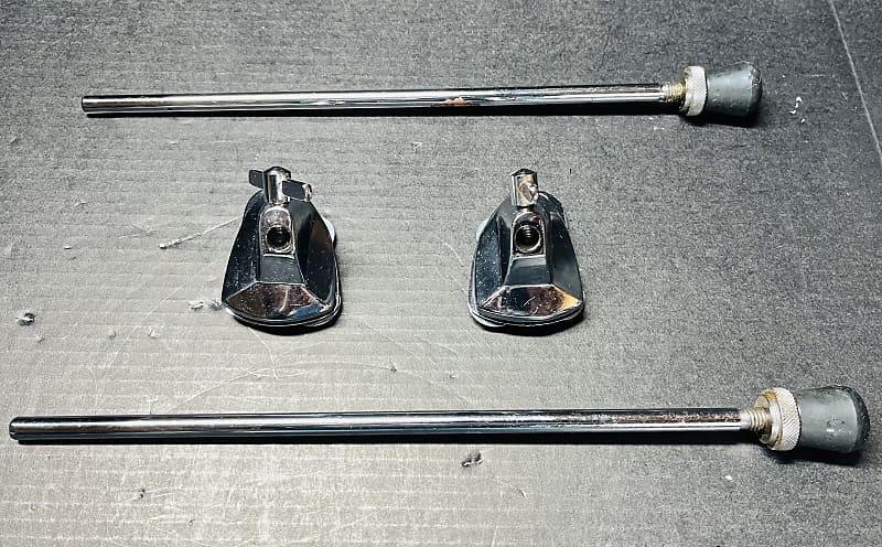 Remo PTS Bass Drum Legs With Mounts 80’s - Chrome | Reverb
