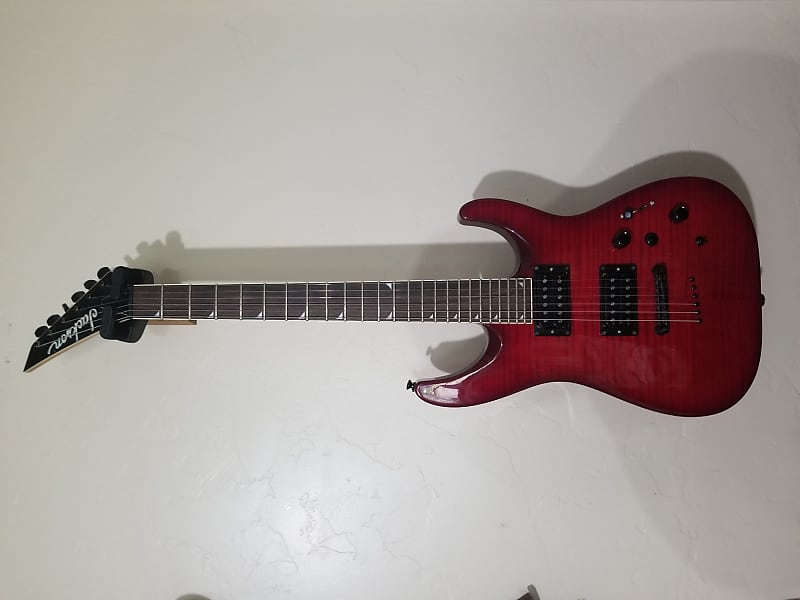 Jackson DKMG Trans Red Flame Maple Upgraded W/Kill Button | Reverb