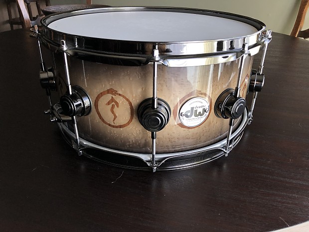 DW Neil Peart Snakes & Arrows Snare Drum 2013 Birdseye Maple | Reverb