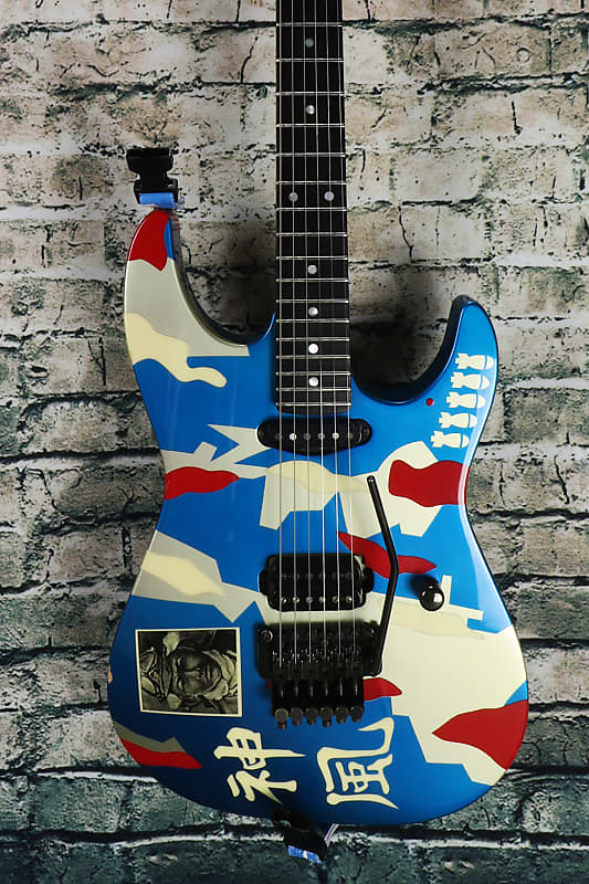 ESP Custom Shop Kamikaze II George Lynch Signature - Blue | Reverb
